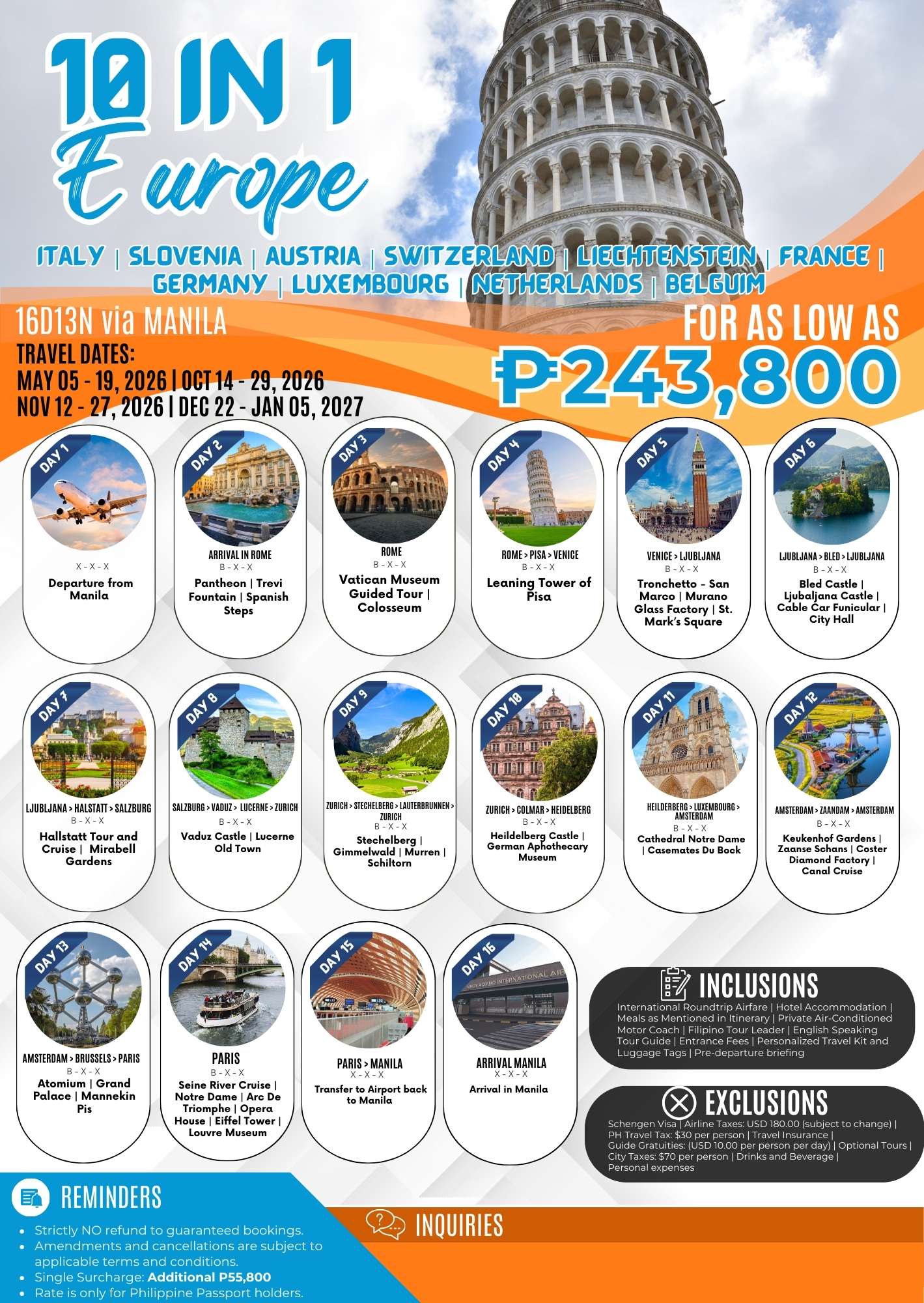 Europe Vacation Packages: All-Inclusive Deals - Eon Travel And Tours